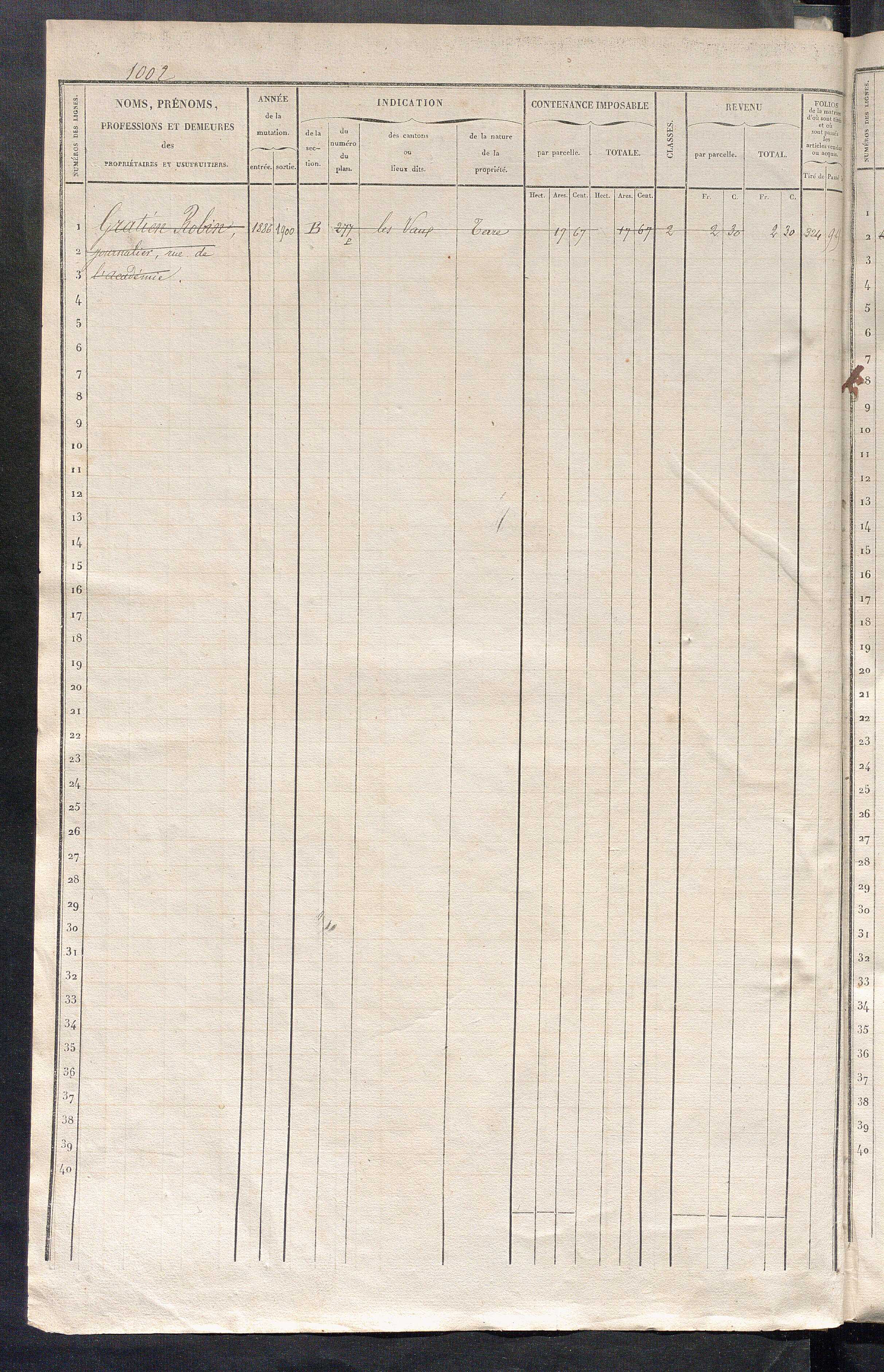Cadastre napoléonien de Richelieu (Indre et Loire) — plans anciens ...