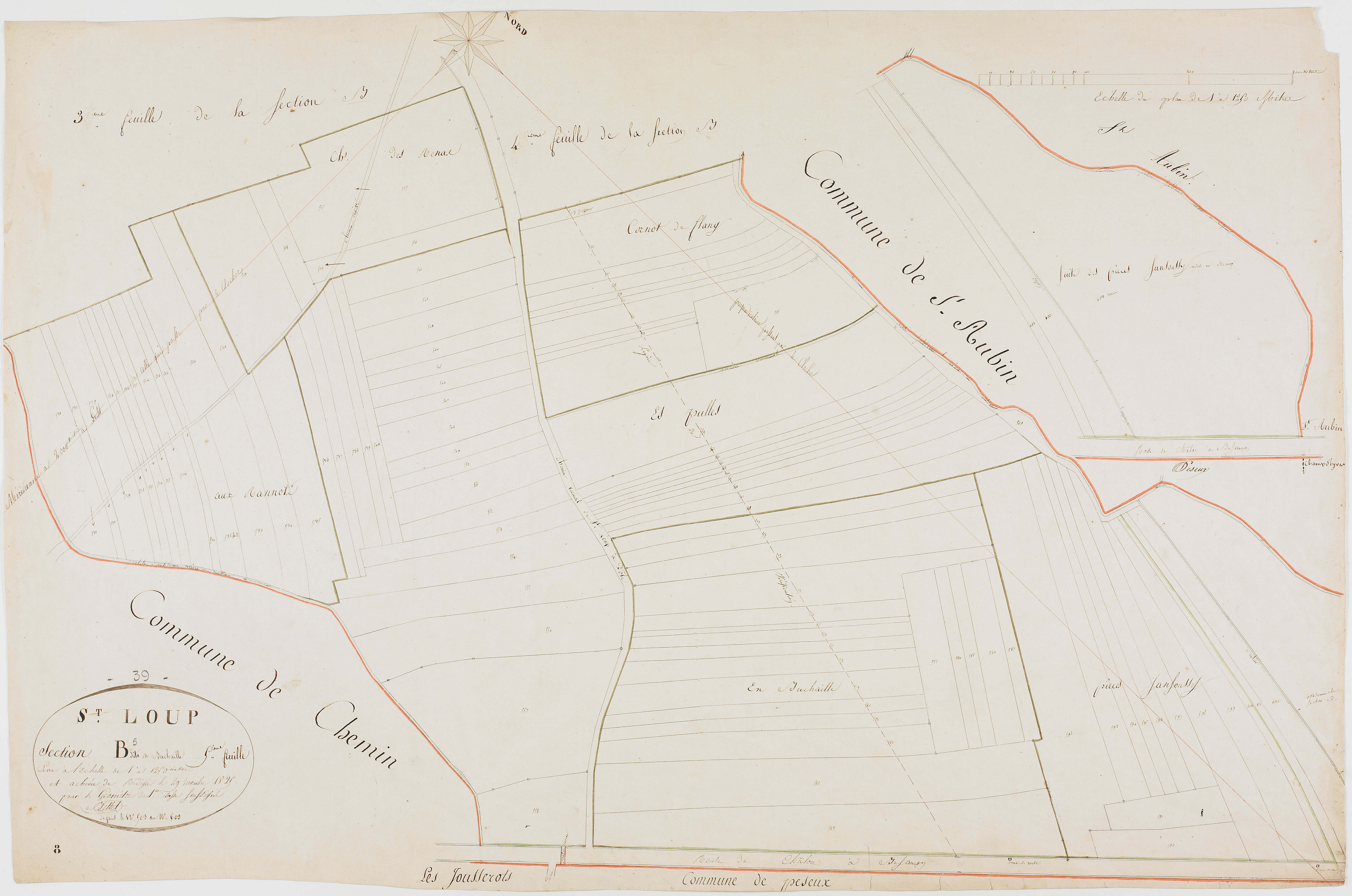 Cadastre napoléonien de Saint-Loup (Jura) — plans anciens | Archives ...