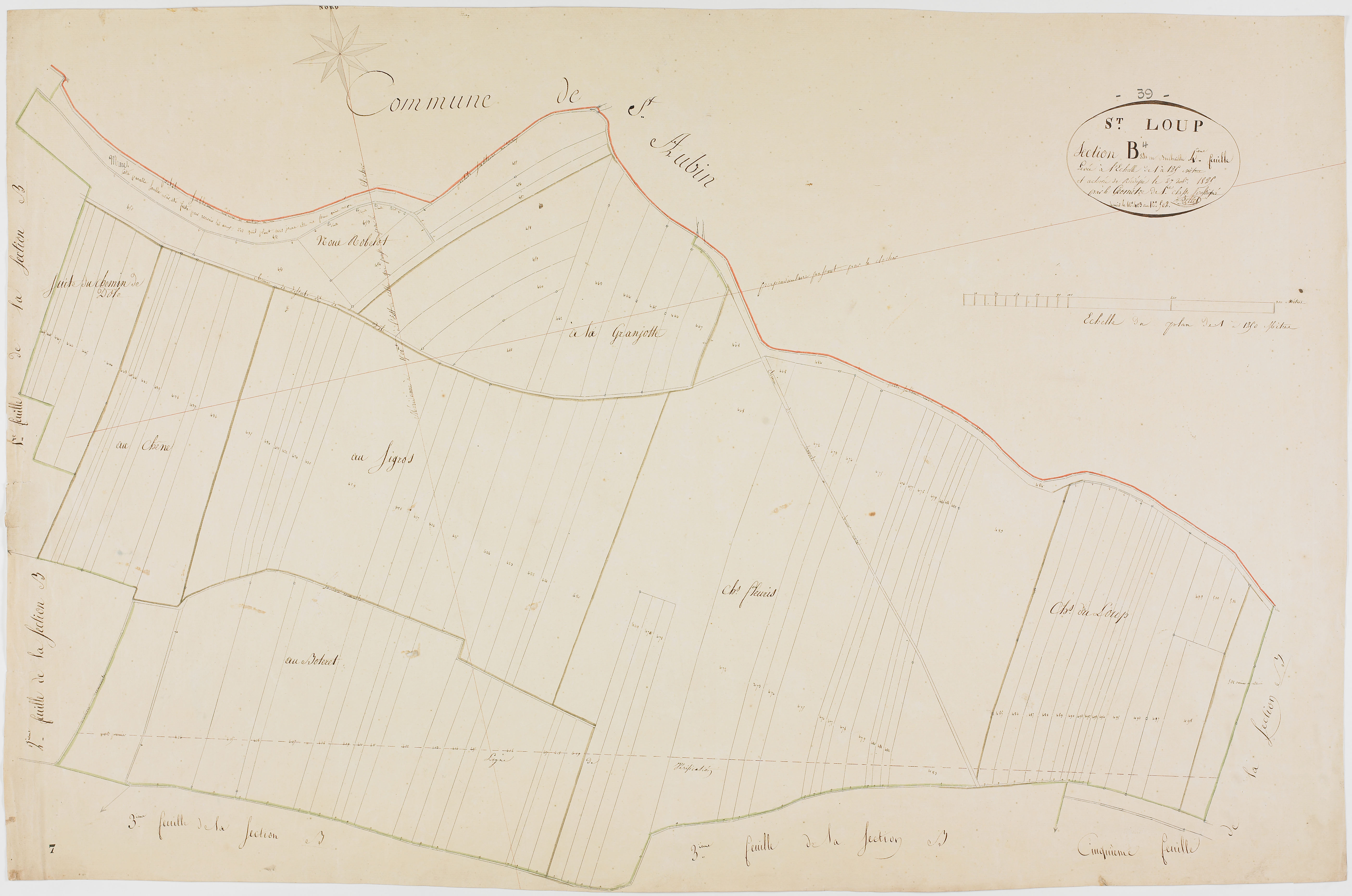 Cadastre napoléonien de Saint-Loup (Jura) — plans anciens | Archives ...