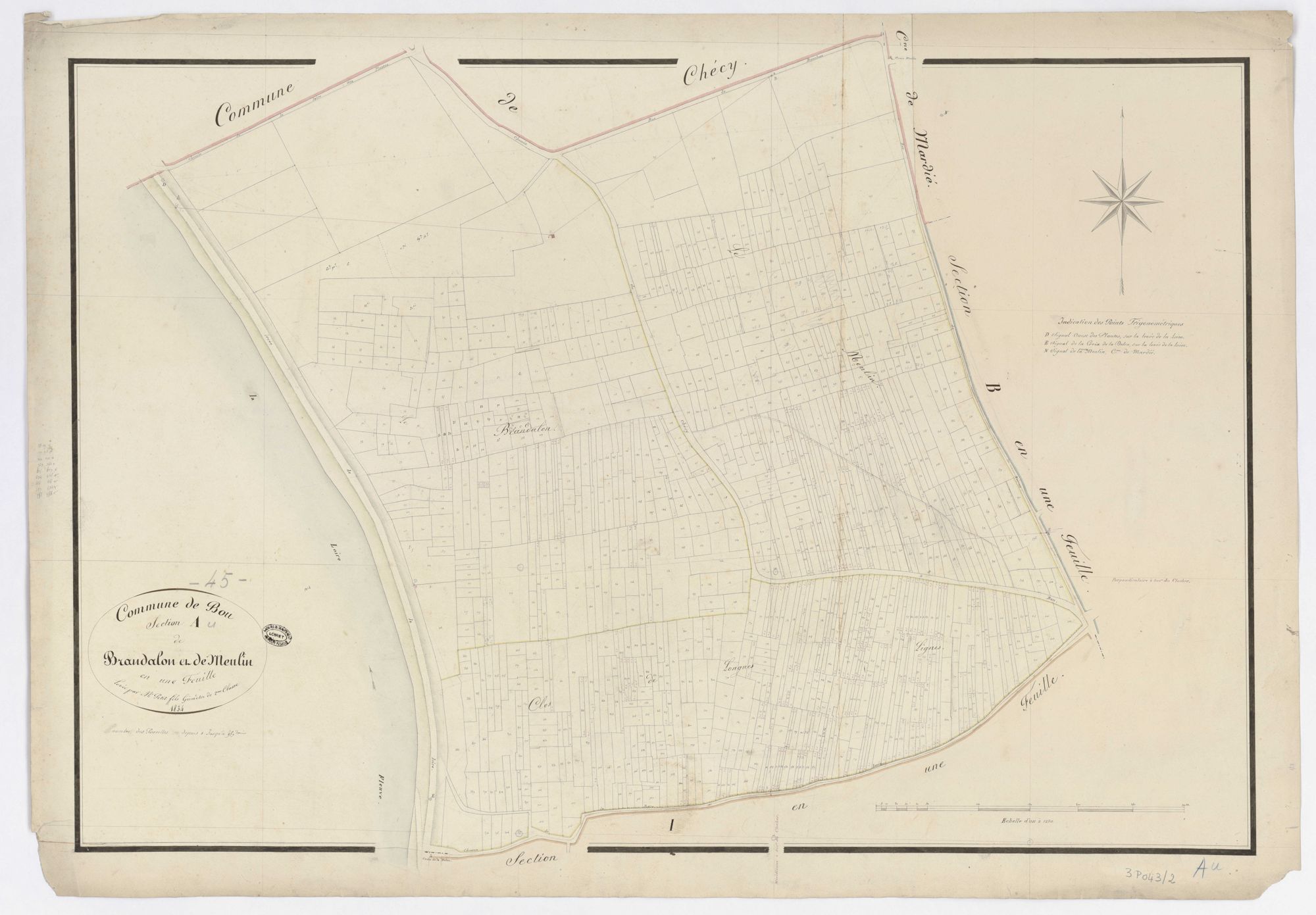 Cadastre napoléonien de Bou (Loiret) — plans anciens | Archives ...