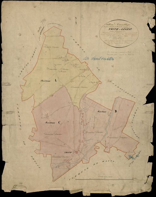 Cadastre napoléonien de Trith-Saint-Léger (Nord) — plans anciens ...